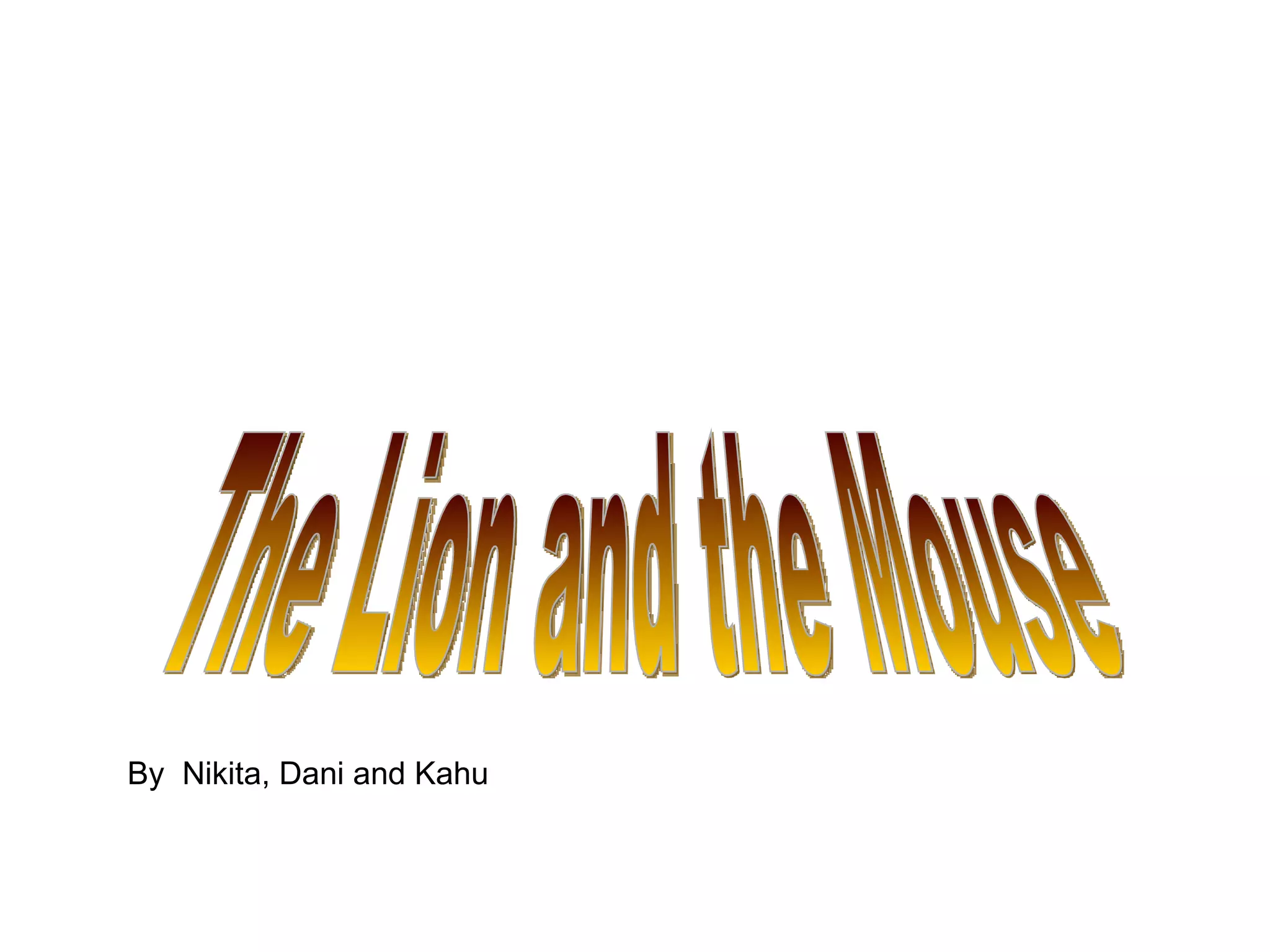 Lion And The Mouse03 | PPT