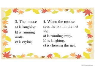 Lion and the Mouse (Short Reading for kids with exercises).pdf