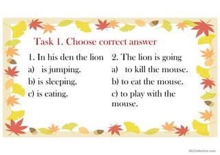 Lion and the Mouse (Short Reading for kids with exercises).pdf