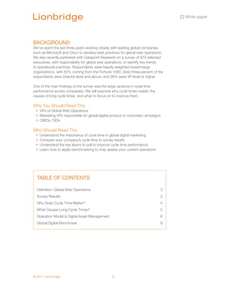 Lionbridge Cycle Time | PDF