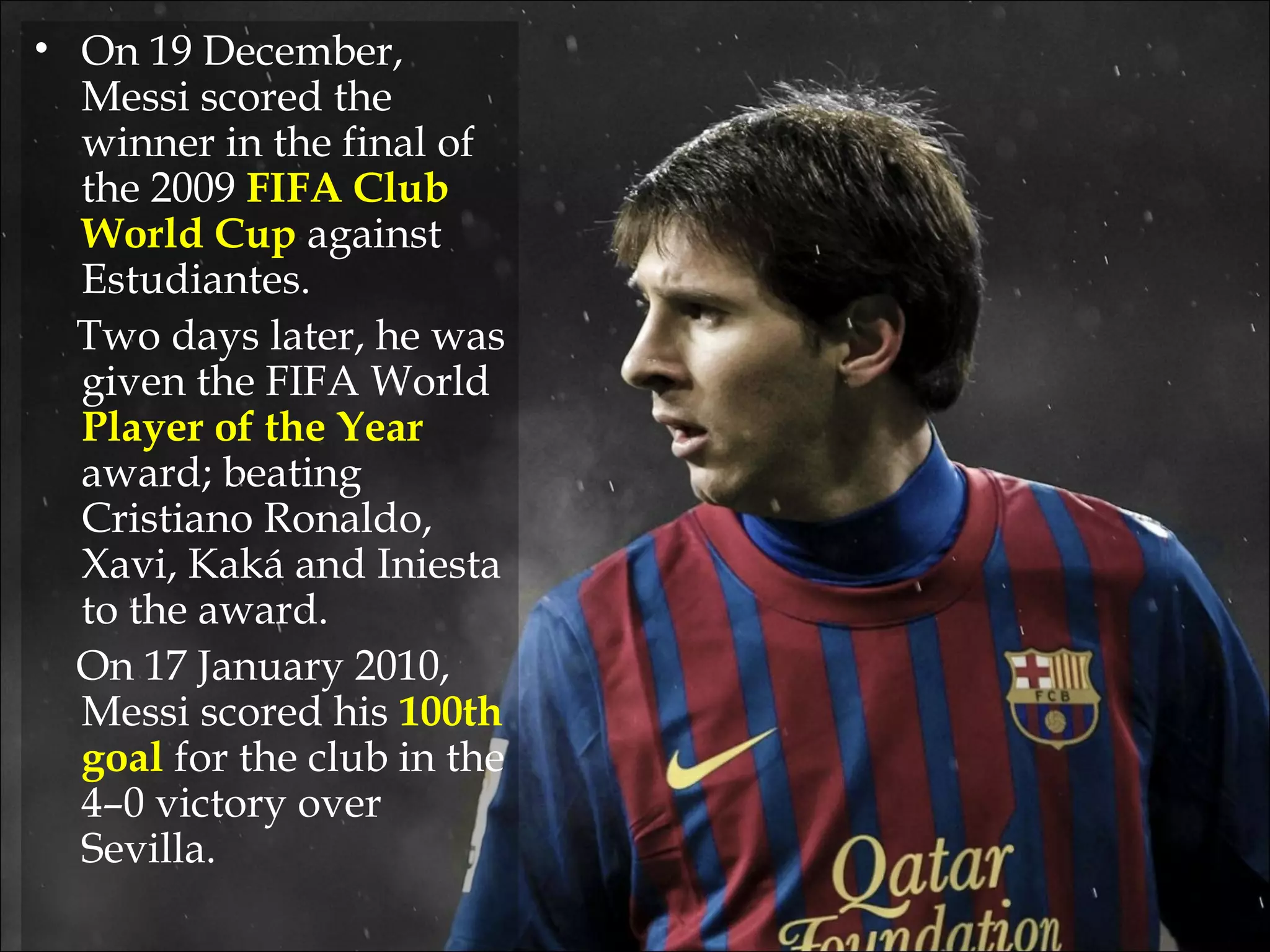 Presentation on Lionel Messi | PPT