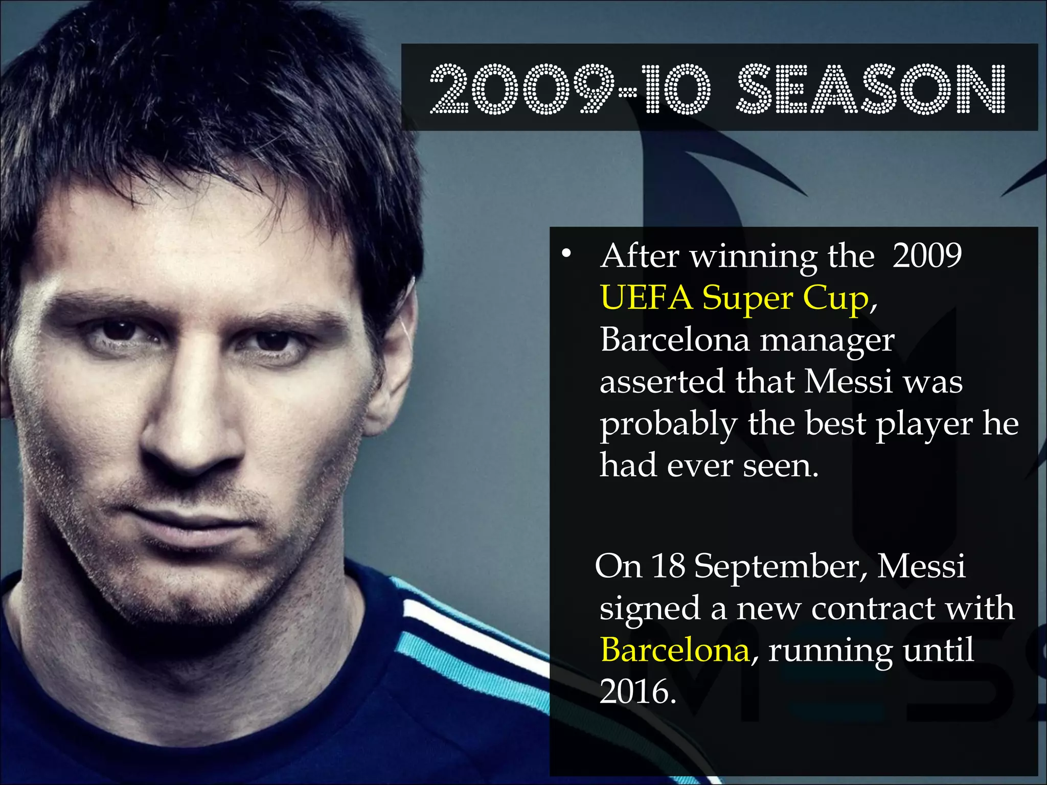 Presentation on Lionel Messi | PPT