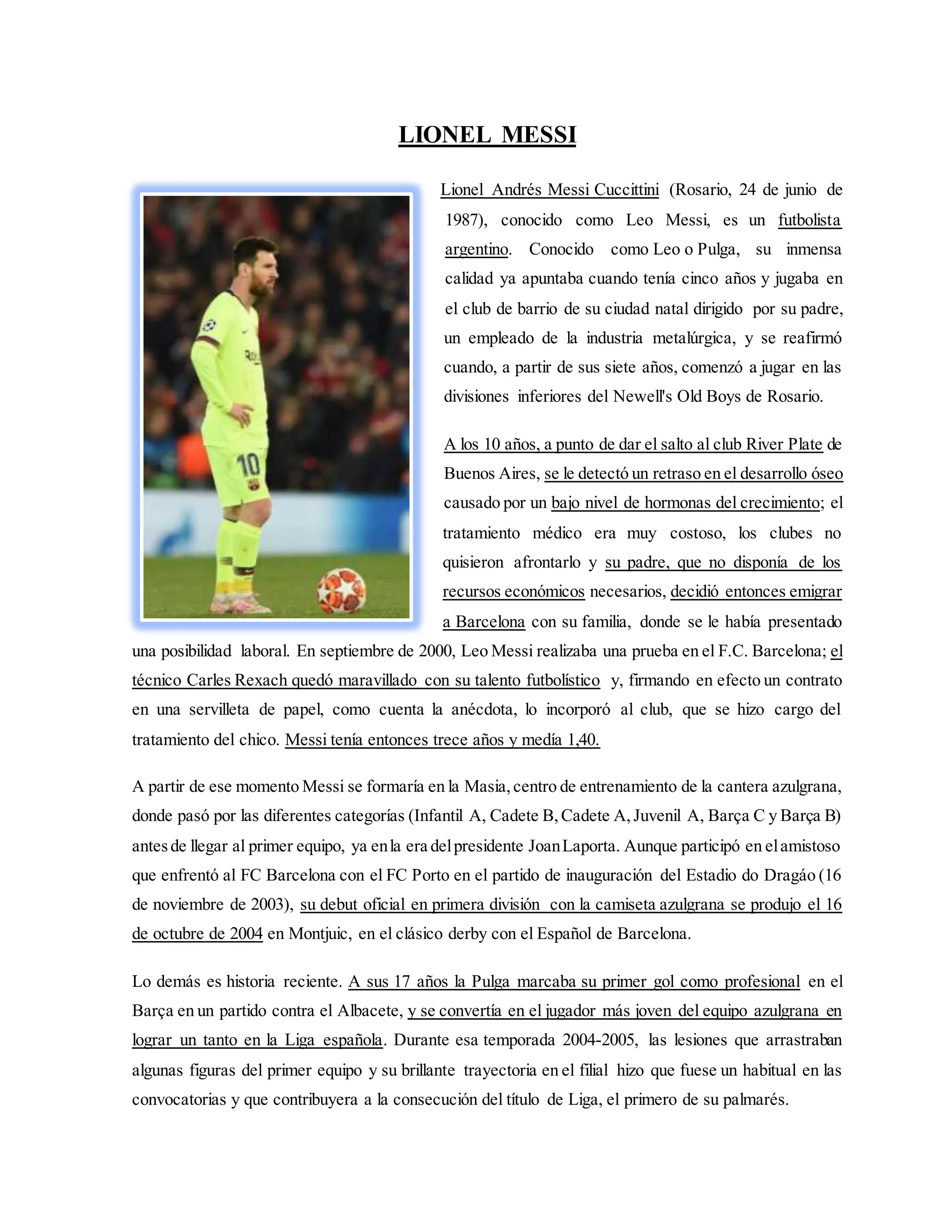 Lionel messi | PDF