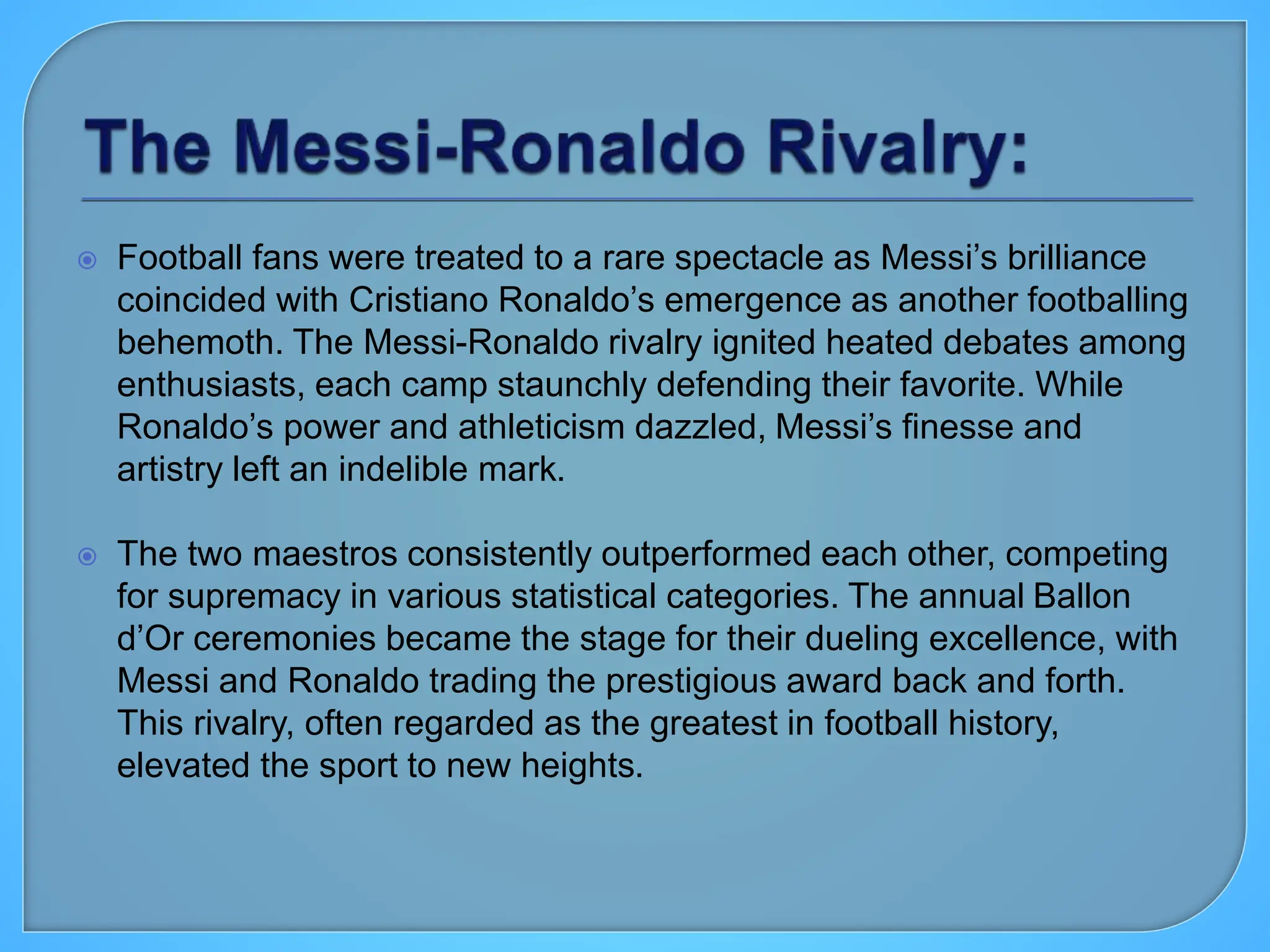 Lionel Messi A Footballing Icon and Global Phenomenon.pptx