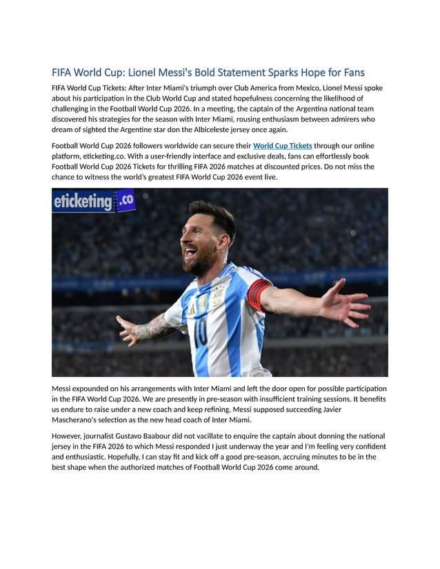 Lionel Messi's Bold Statement Sparks Hope for Fans Ahead of FIFA World Cup.docx
