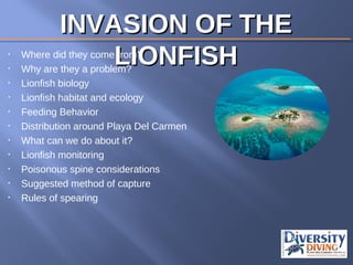 Lionfish Containment in Playa Del Carmen | PPT