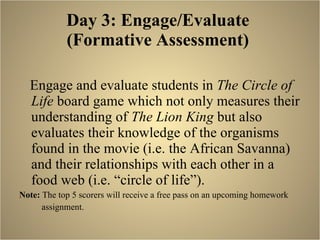 Lion King Lesson Plan | PPT