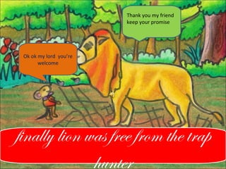 Lion and the mouse | PPT