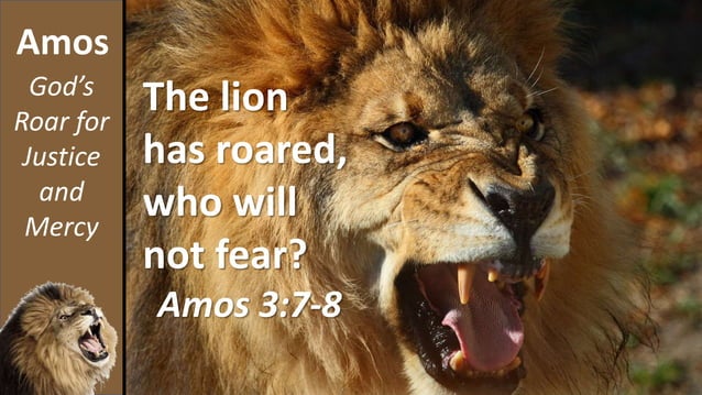 Amos: God's Roar for Justice and Mercy_The Lion Roars | PPTX