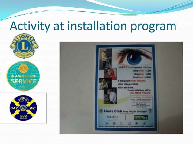 Lion’s clubs international ppt | PPTX | Non-Profit Organizations ...