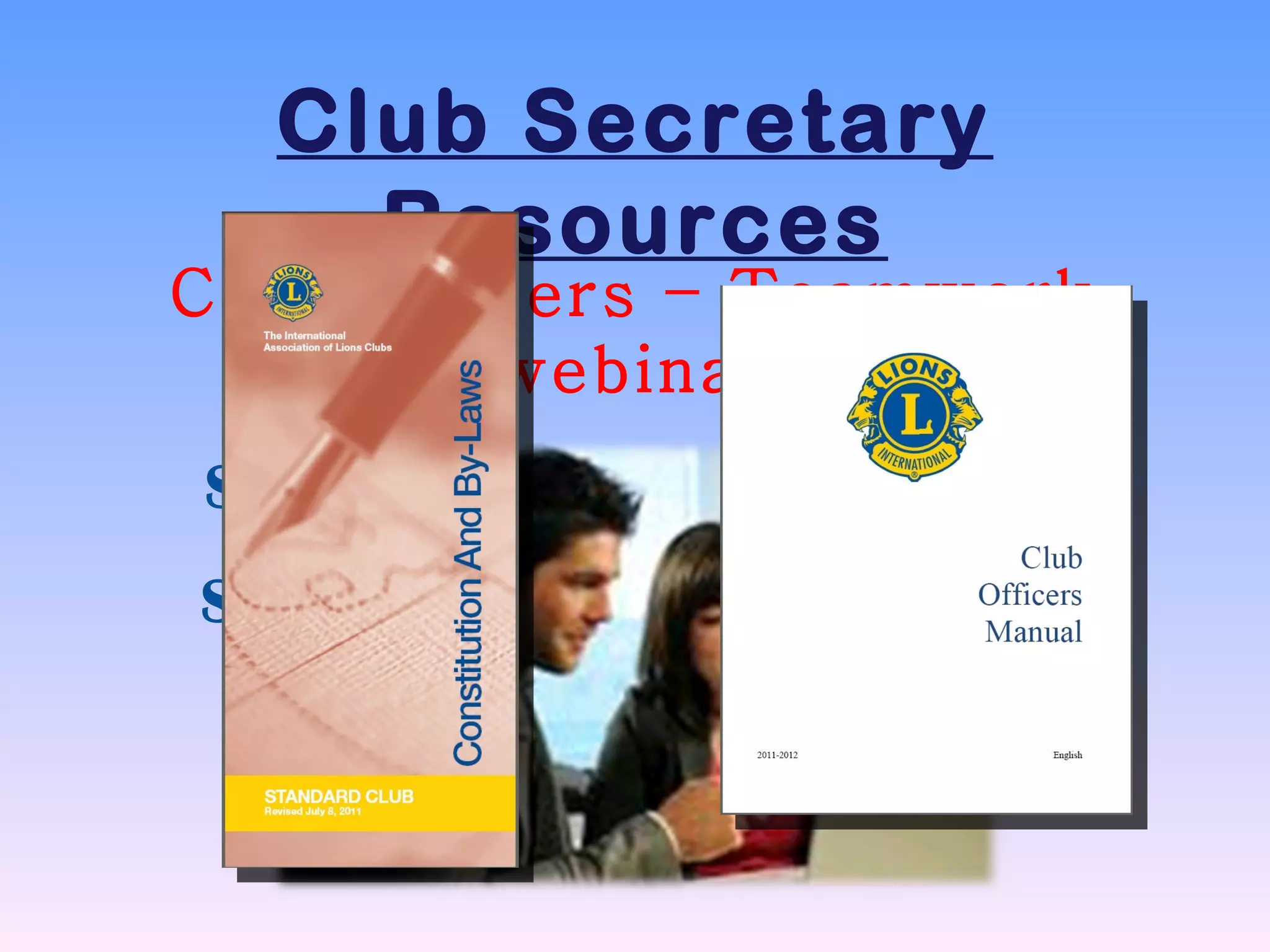Lion secretary 2012 2013 | PPT