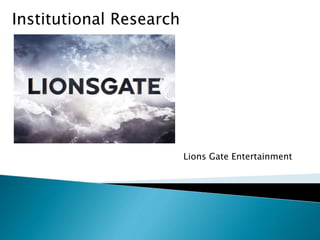Lionsgate | PPTX