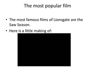 Lionsgate Präsentation | PPTX