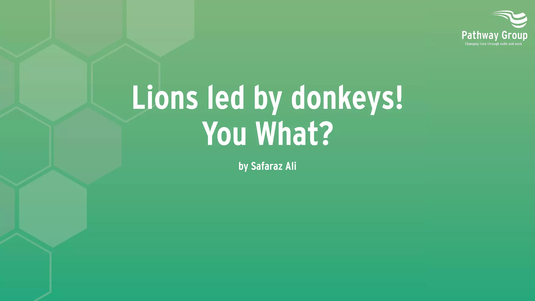 Lions led by Donkeys | PDF