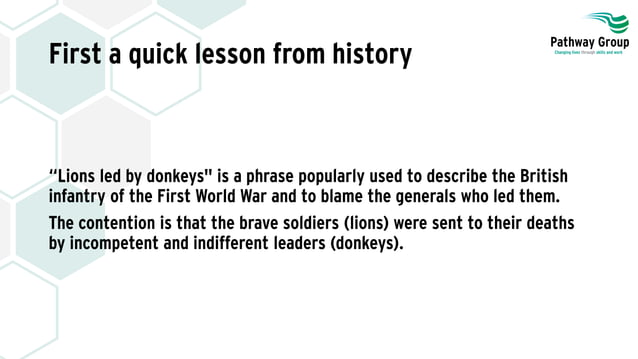 Lions led by Donkeys | PPT