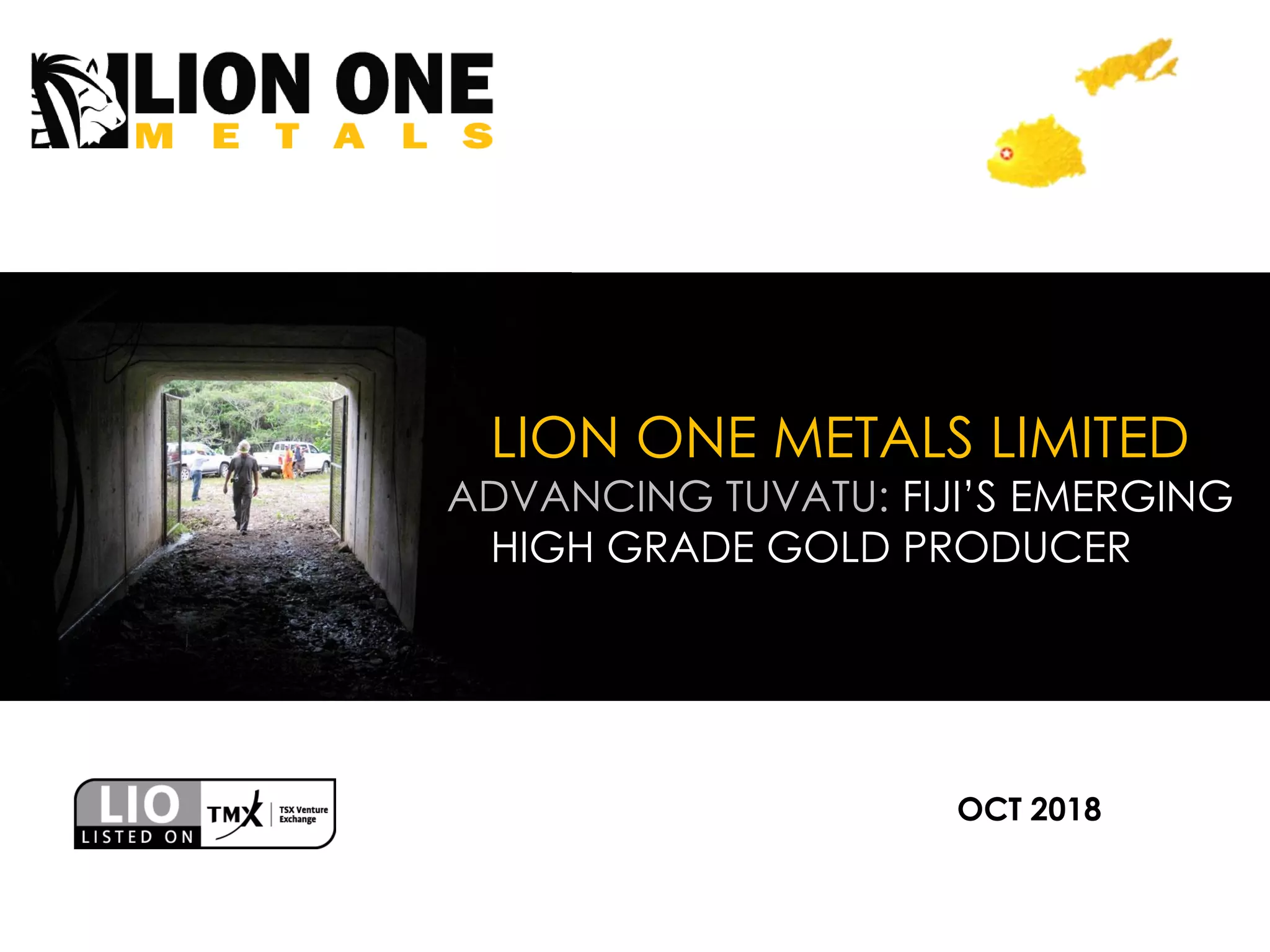 Lion One Metals Presentation Oct 2018 | PDF
