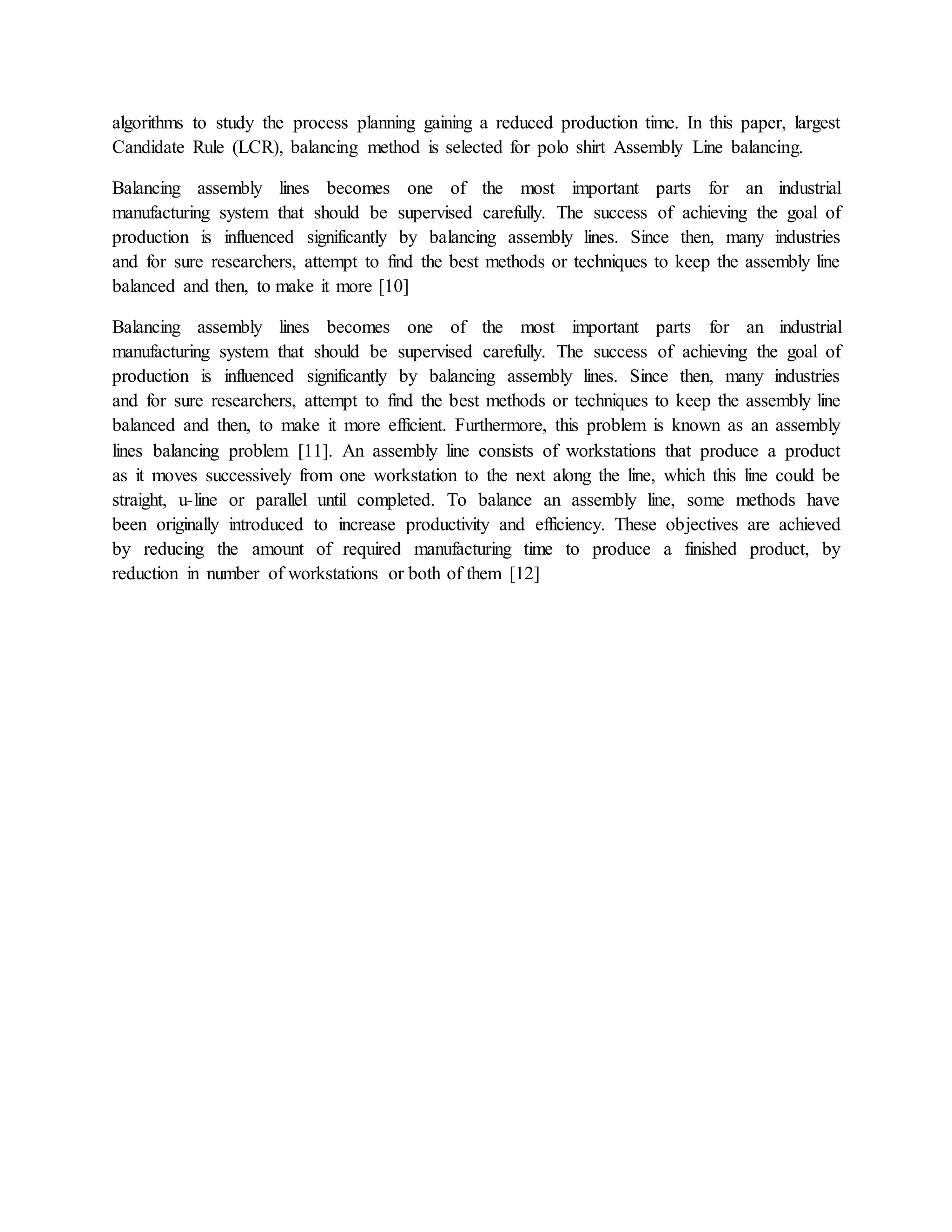 line balancing in garment industry | DOCX
