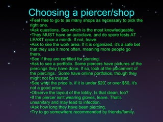 lip piercings | PPT