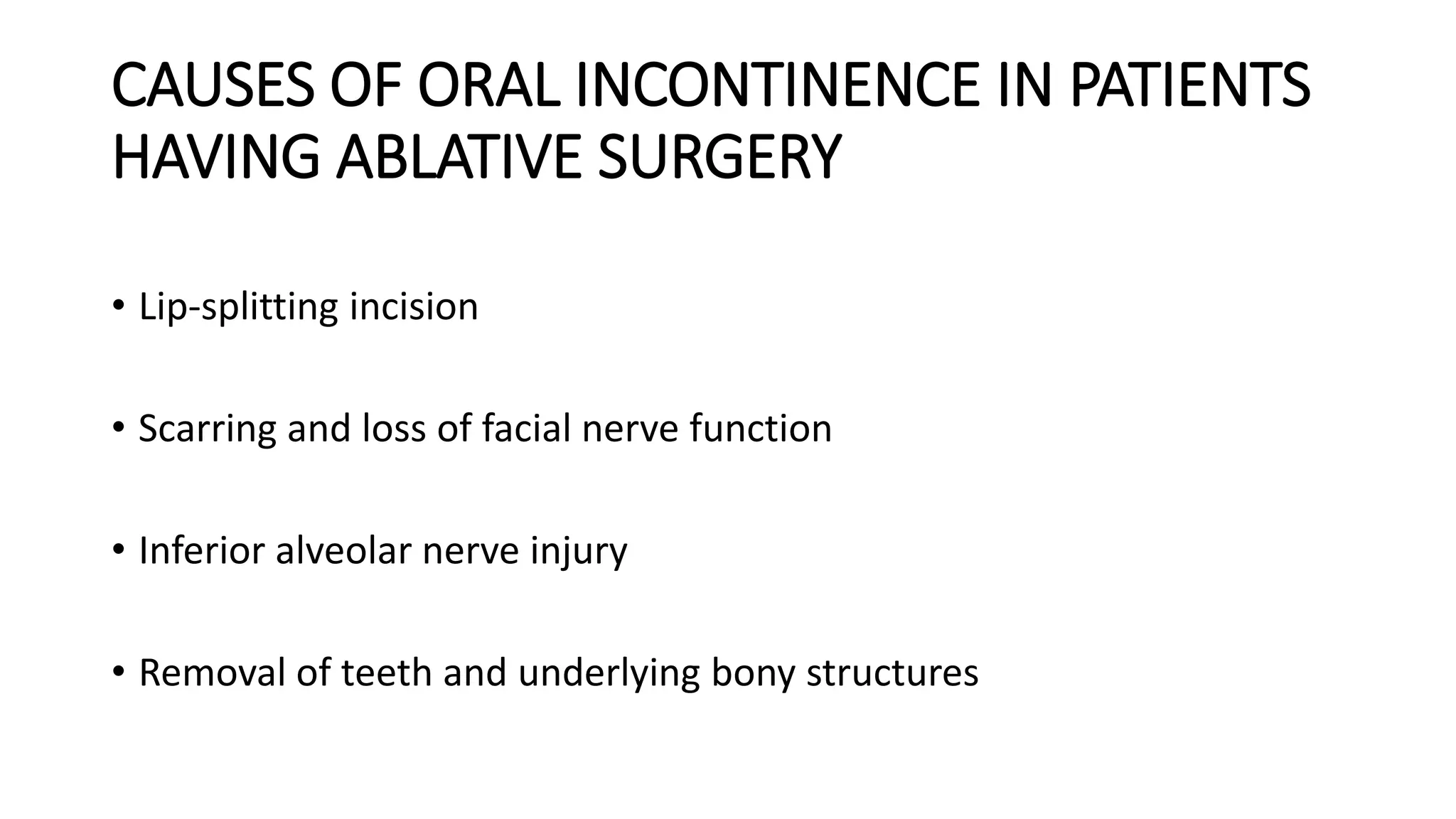 Lip splitting incisions | PPT