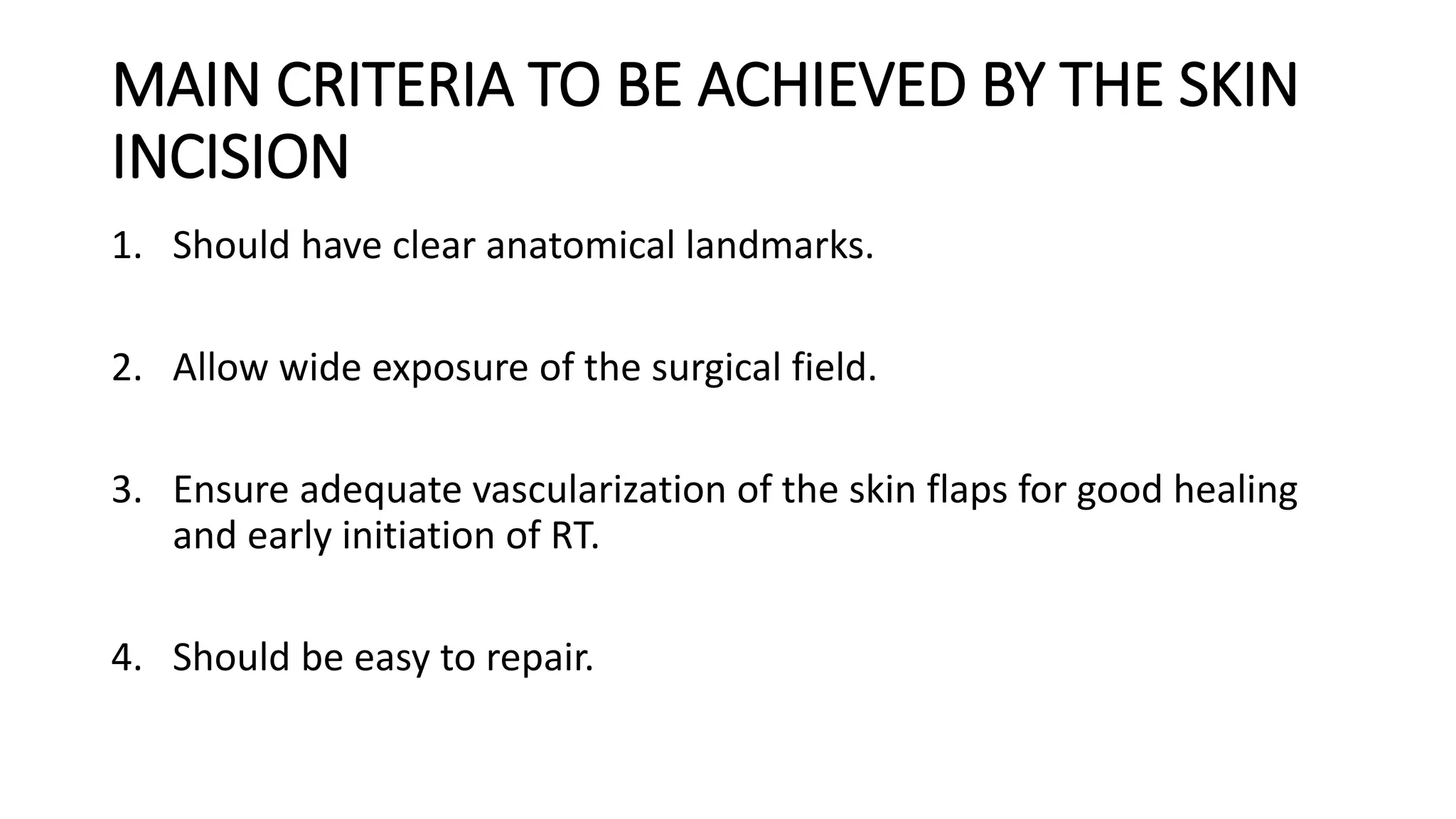 Lip splitting incisions | PPT