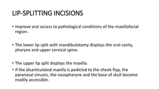 Lip splitting incisions | PPT
