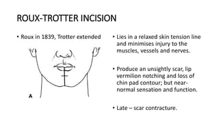 Lip splitting incisions | PPT