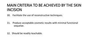 Lip splitting incisions | PPT