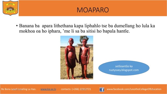 Lipapali tsa basotho | PPTX