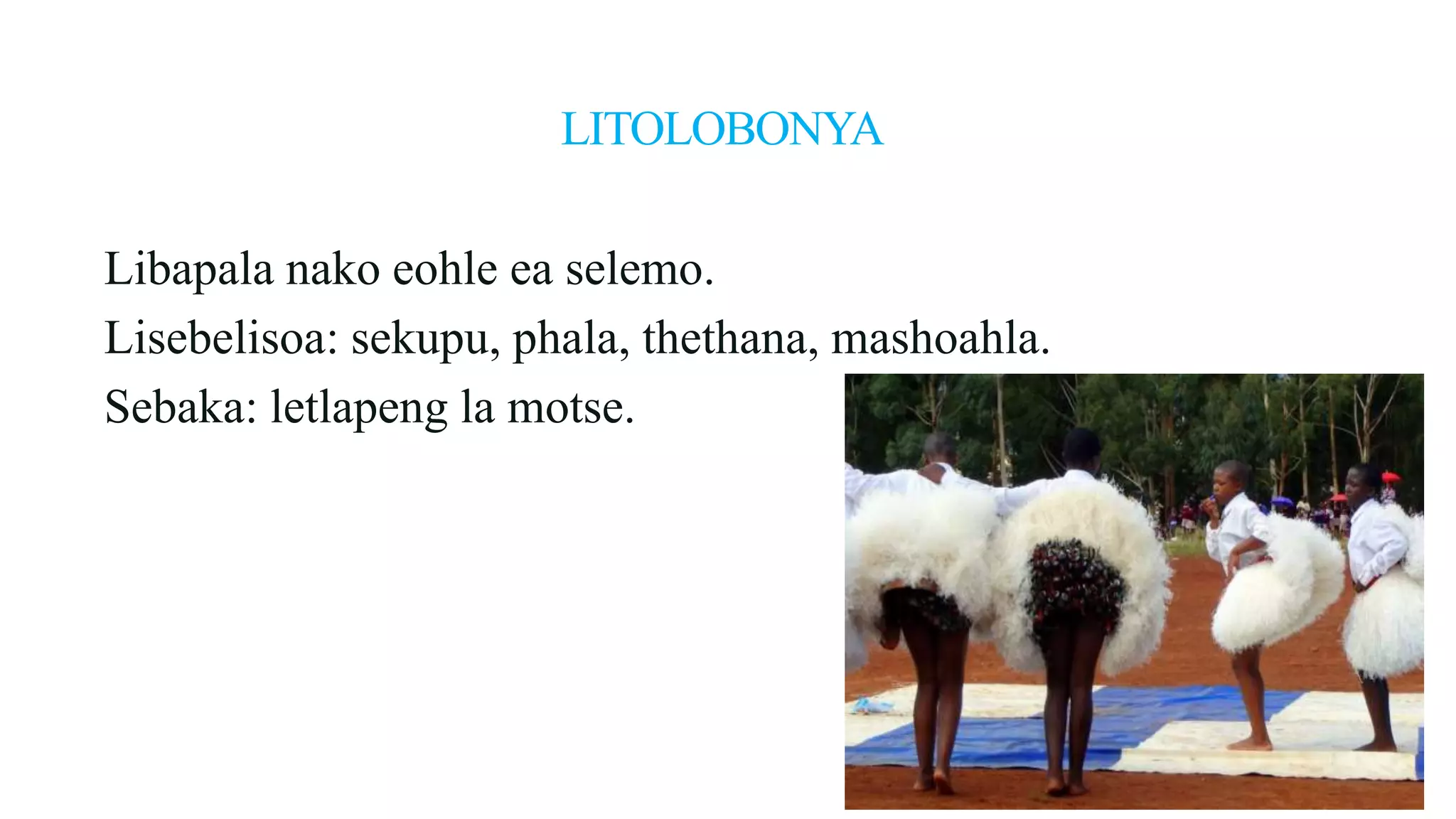 LIPAPALI TSA BASOTHO | PPTX