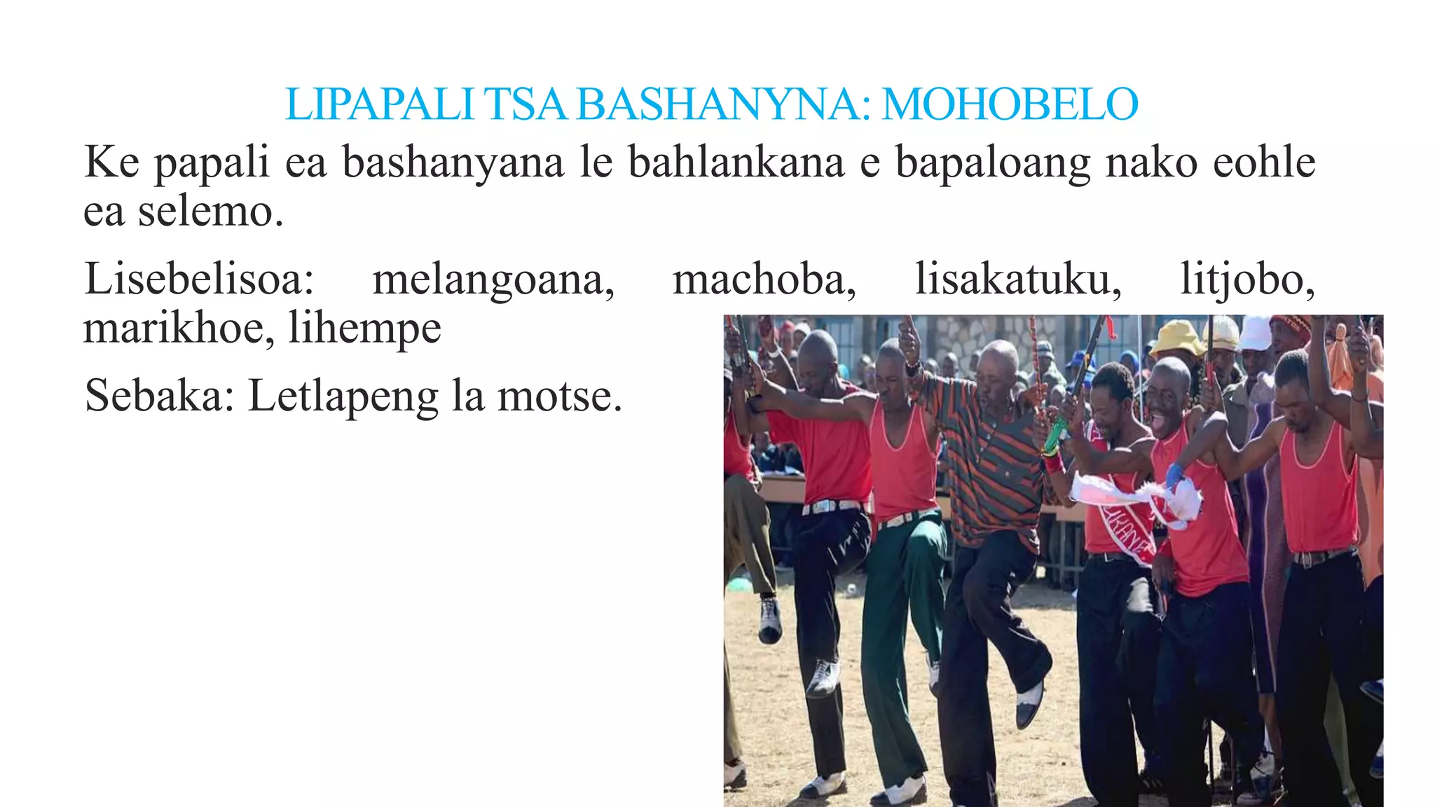 LIPAPALI TSA BASOTHO | PPTX