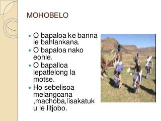 Lipapali tsa Basotho | PPTX