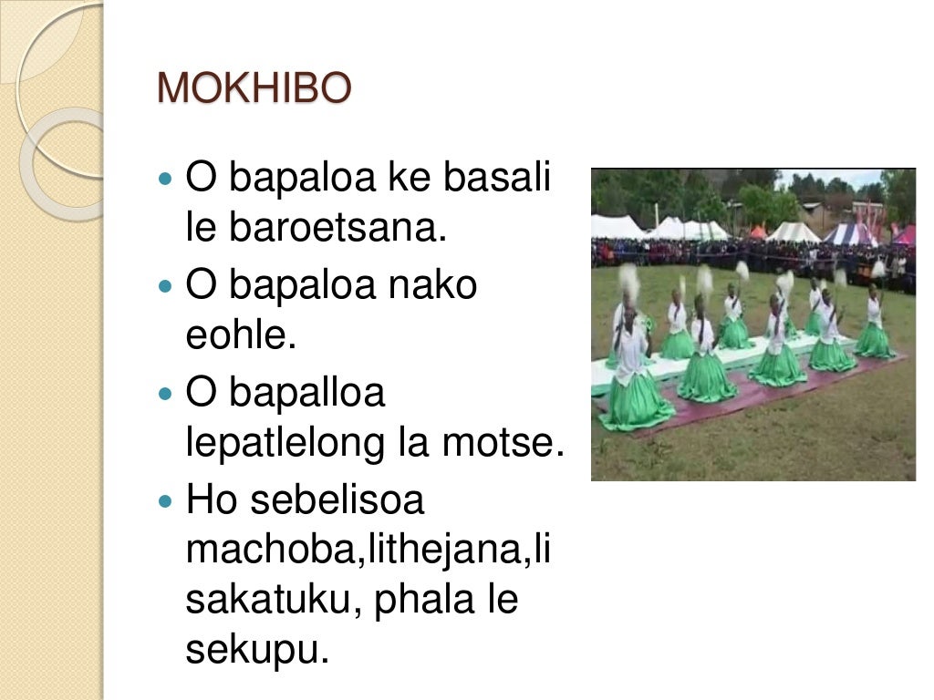 Lipapali tsa Basotho | PPTX