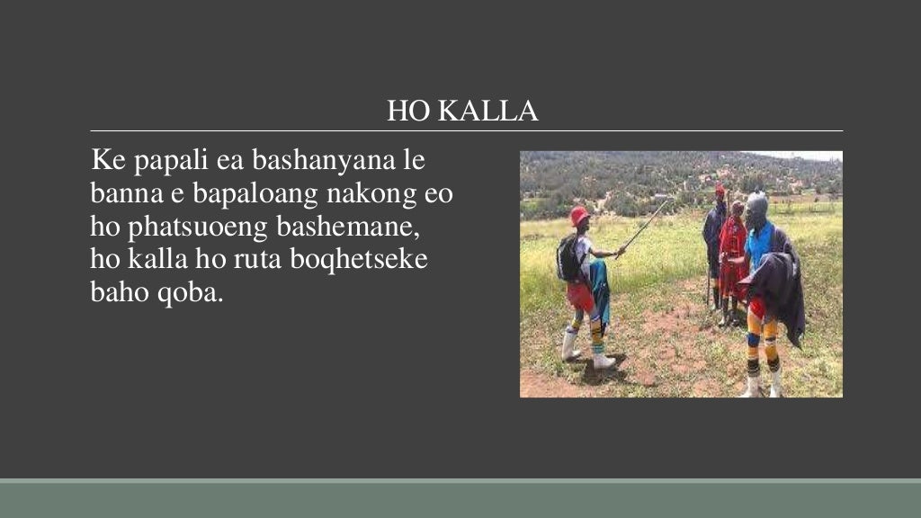 LIPAPALI TSA BASOTHO. | PPTX