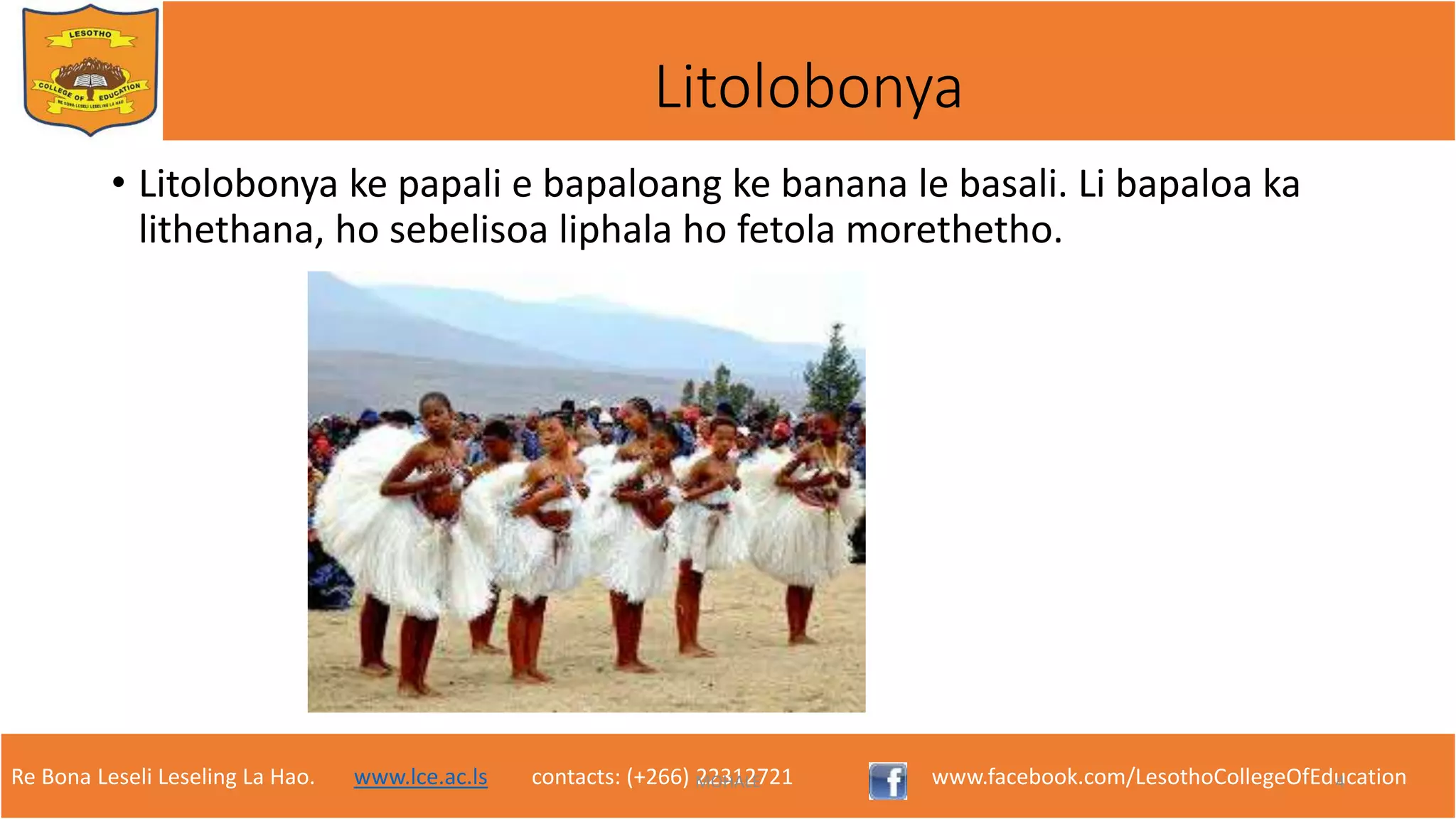 Lipapali tsa sesotho | PPTX