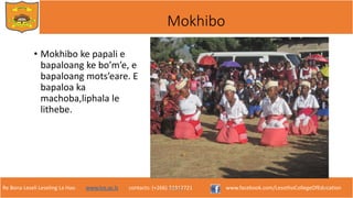 Lipapali tsa sesotho | PPTX