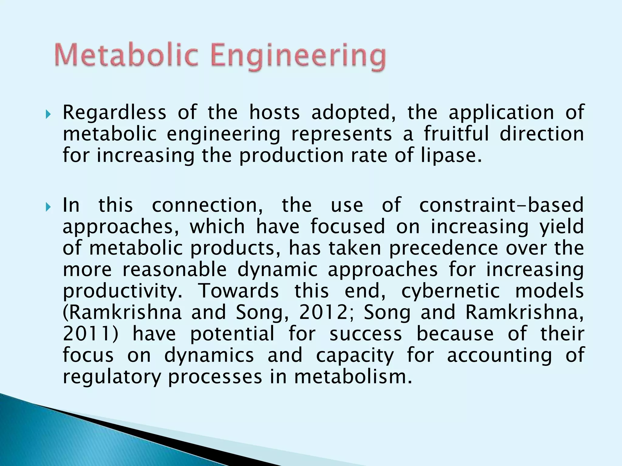Lipase catalyzed process for biodiesel production protein engineering ...