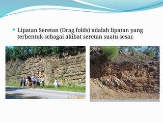 Struktur lipatan kerak bumi dalam konsep ilmu geologi | PPTX