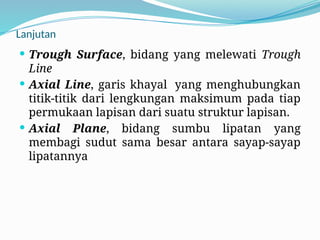 Struktur lipatan kerak bumi dalam konsep ilmu geologi | PPTX