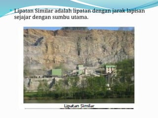 Struktur lipatan kerak bumi dalam konsep ilmu geologi | PPTX