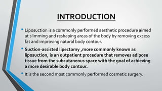 lipectomy procedure in burns treatment regimen | PPT