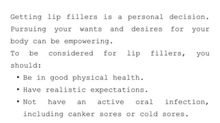 About Lip Filler treatment.pptx | Skin Care | Beauty