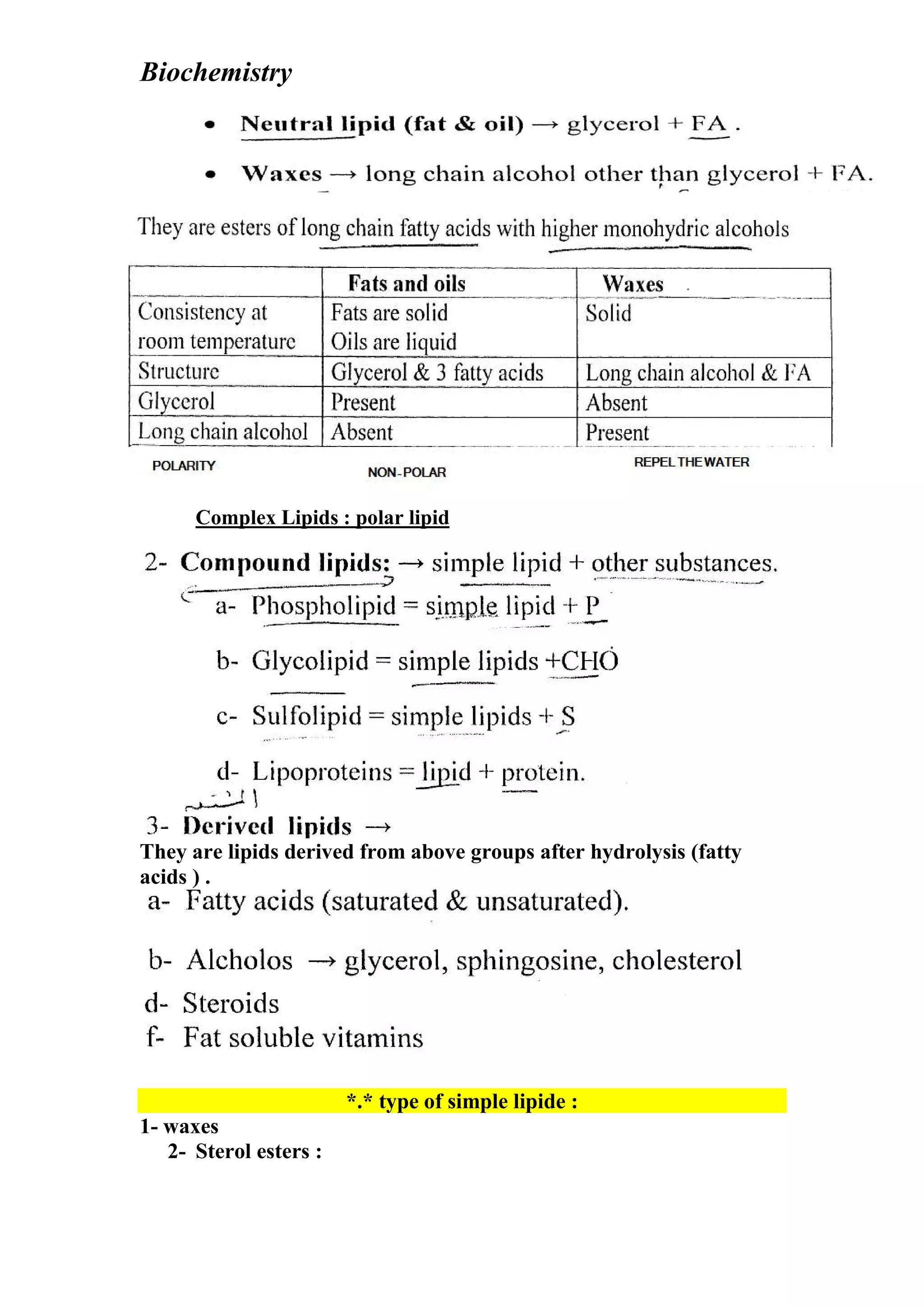Lipid bio chemistry | PDF