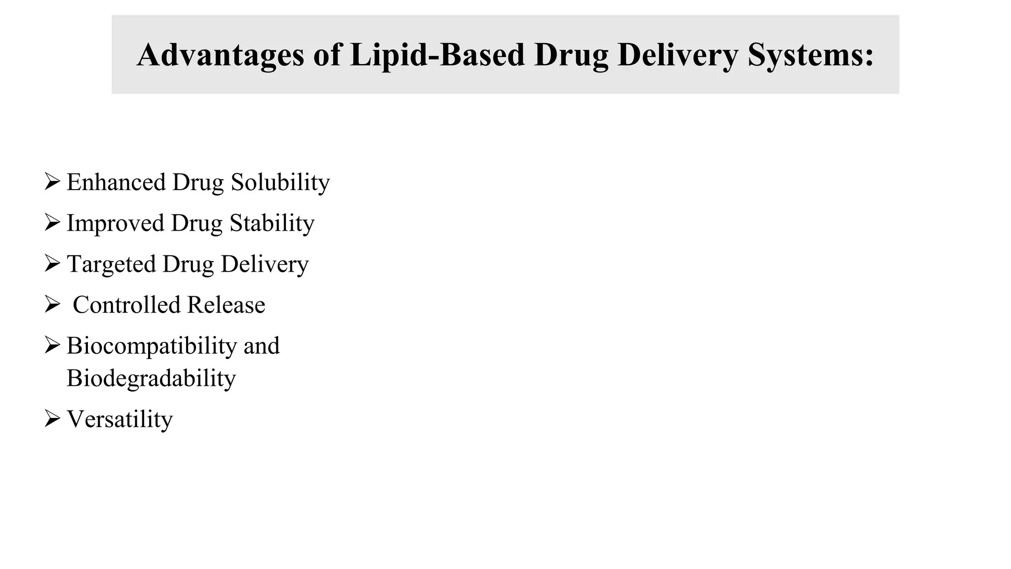 LIPID based drug delivery system | PPTX