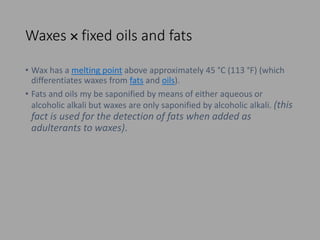 Lipids (fixed oils and fats ) | PPTX