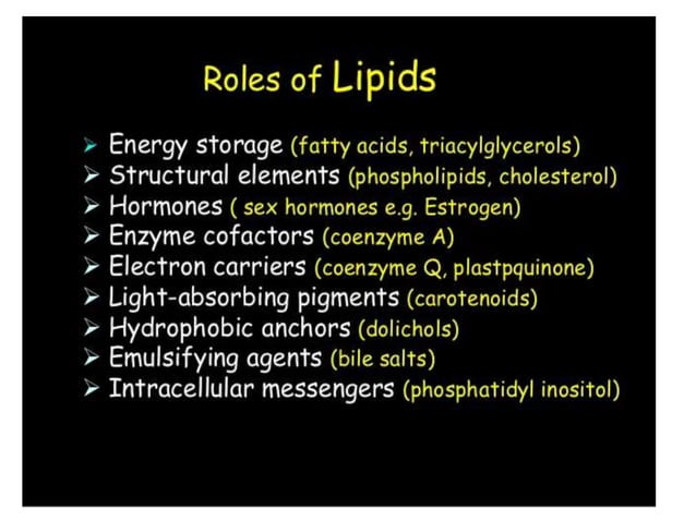 Lipid200 structure and function | PPTX | Chemistry | Science