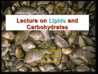 Lipids and Carbohydrate | PPT