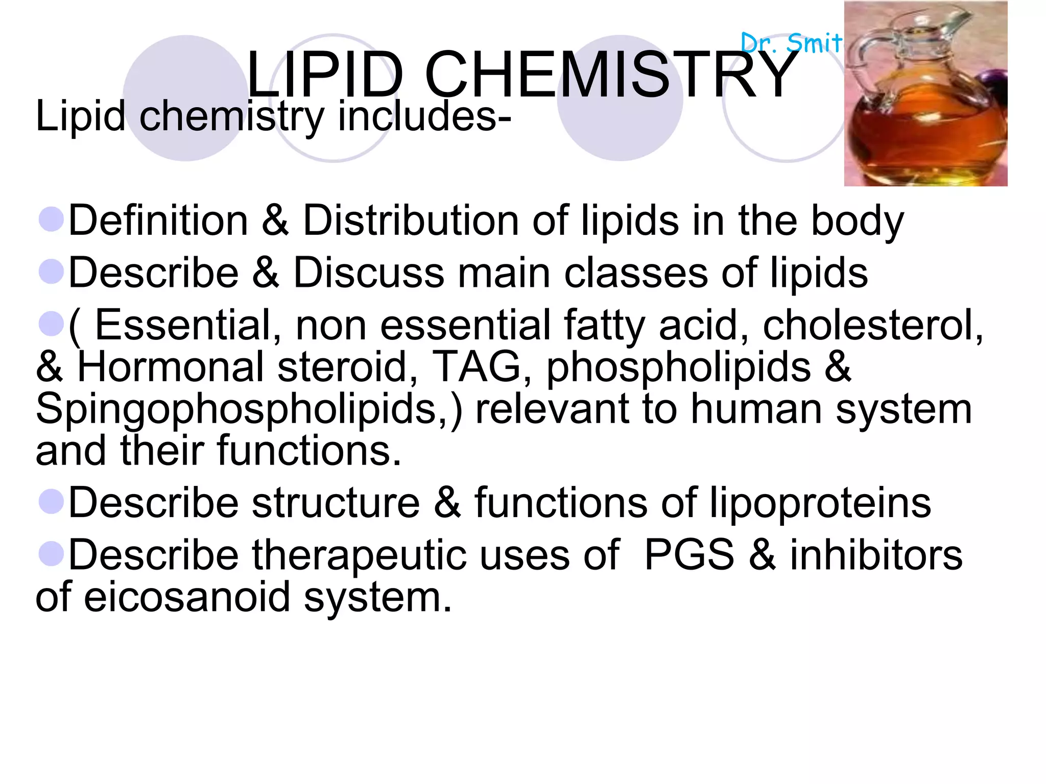Lipid chemistry | PPT