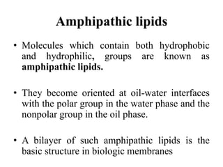 Lipid chemistry | PPTX
