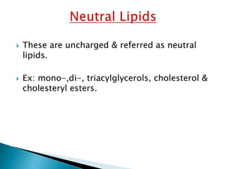 Lipid chemistry presentation ppt is given | PPT