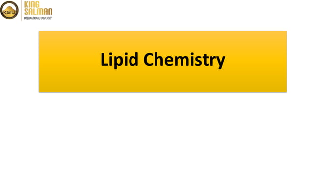 Lipid chemistry.pdf lipid for example shows how to make us | PDF ...